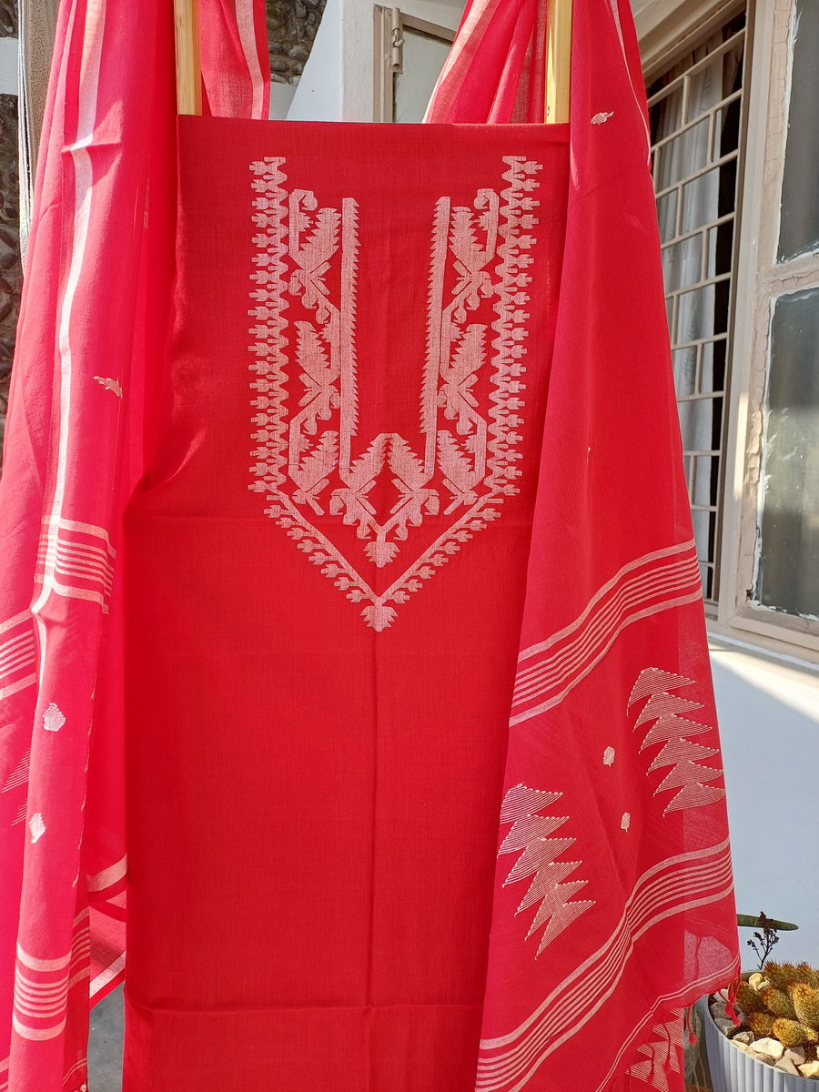 BUY JAMDANI SUIT FABRIC SET ONLINE IN INDIA